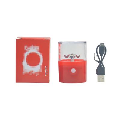 China Electric Herb Grinder 50x70mm Plastic Automatic Press Button Cutting Custom Logo for sale