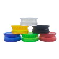 China Herb Grinder Plastic Tobacco Spice Acrylic 3 - Piece Grinder - 24 Pack for sale