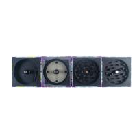 China 95mm 4 Pieces Metal Herb Grinder Rubix Cube Stealthy Novelty for sale
