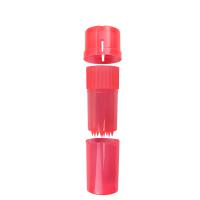 China 90mm Plastic Weed Grinder 3 Layers Smoking Tobacco Grinder with Stash Jar 47x89mm for sale