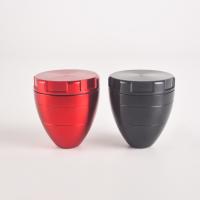 China 58mm High Efficency Herb Grinder Red Black With Sealed Cap for sale