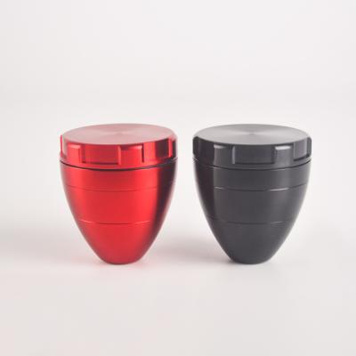 China 58mm High Efficency Herb Grinder Red Black With Sealed Cap for sale