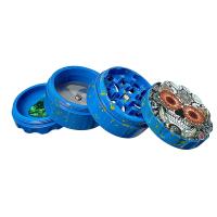 China 60mm Aluminum Alloy 4 Part Metal Sifter Herb Grinder for Tobacco for sale