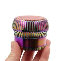 China 63mm 4 Layer Zinc Alloy Mushroom Herb Grinder Smoking Accessories with Magnet for sale
