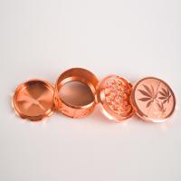 China Zinc Alloy 4 Piece Herb Grinder 61mm with Pollen Catcher for Fine or Coarse Grind for sale