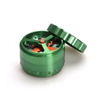 China 4 Layers Magnetic Top Lid Aluminium Herb Grinder For Dry Herb for sale