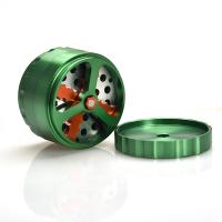 China 4 Layers Magnetic Top Lid Aluminium Herb Grinder For Dry Herb for sale