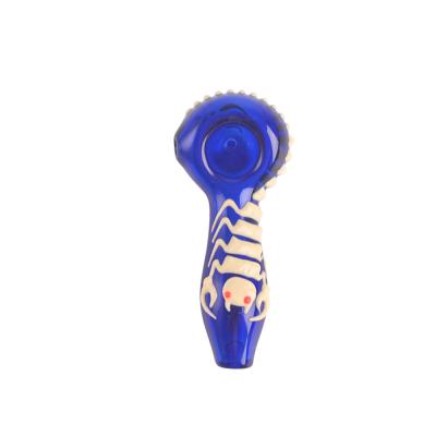China Blue Color Borosilicate Hookah Smoking Pipe 4.2 Inch Length for sale