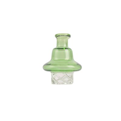 China Muli Directional 37mm Airflow Carb Cap Transparent Green for sale