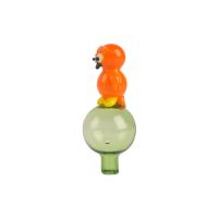 China Yellow Owl Bubble Carb Cap for Dome-less Quartz Banger Glass Airflow Control for sale