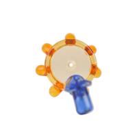 China Yellow Jade Overlay Type Quartz Banger Carb Caps For  Quartz Banger for sale