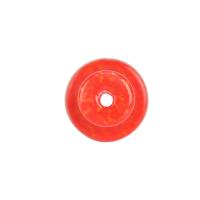 China Red Borosilicate Glass Straight Carb Cap Heat Balance for Dome-less Quartz Banger for sale