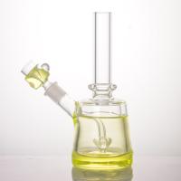 China 8 Inch Glass Percolator Ice Bong 45 Degree Joint Straight Neck Glycerin 14mm Female for sale