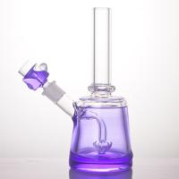 China 8 Inch Glass Percolator Ice Bong 45 Degree Joint Straight Neck Glycerin 14mm Female for sale