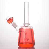 China 8 Inch Glass Percolator Ice Bong 45 Degree Joint Straight Neck Glycerin 14mm Female for sale