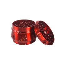 China Zinc Alloy 4 Piece Herb Grinder 40mm with Mini Cleaning Brush Custom Logo for sale