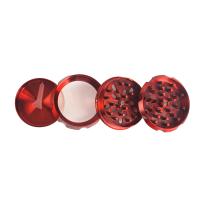 China Zinc Alloy 4 Piece Herb Grinder 40mm with Mini Cleaning Brush Custom Logo for sale