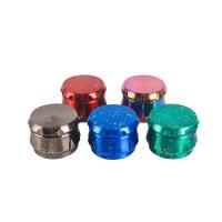 China Zinc Alloy 4 Piece Herb Grinder 40mm with Mini Cleaning Brush Custom Logo for sale