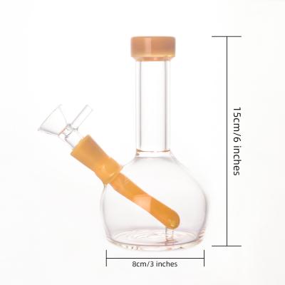 China 6 Inch Glass Beaker Bong Jade Color 4mm Thickness 14mm Female Joint Smoking Water Pipe for sale