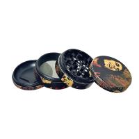 China 63*46mm Aluminium Herb Grinders 4 Piece With Pollen Cather for sale