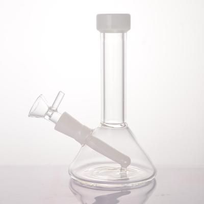 China 6.5 Inch Glass Beaker Bong with Integrated Downstem 14mm Female Joint 4mm Thick for sale