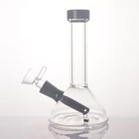 China 6.5 Inch Glass Beaker Bong with Integrated Downstem 14mm Female Joint 4mm Thick for sale