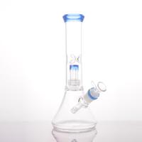 China Ice Catcher Glass Percolator Glass Beaker Bongs  11