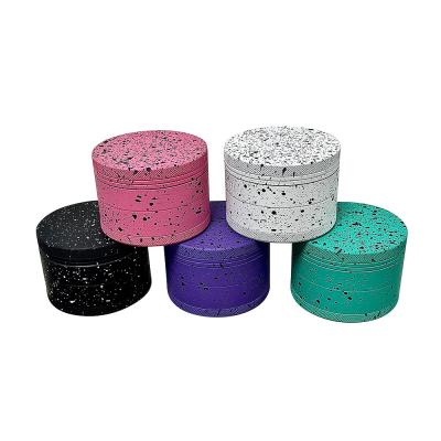 China 63mm Aluminum 4 Piece Herbal Spice Crusher Magnetic Top Custom Logo for sale