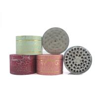 China Magnetic Top 40mm 4 Layer Metal Grinder With Multicolor Crack Surround Pattern for sale
