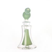 China 5 Inch Borosilicate Glass Dab Rig with Showerhead Percolator Recycler 14mm Female Joint for sale