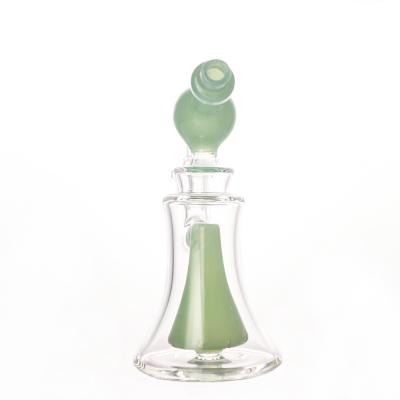 China 5 Inch Borosilicate Glass Dab Rig with Showerhead Percolator Recycler 14mm Female Joint for sale