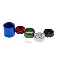 China Minimalist Metal Herb Grinder 50mm 5 Layer Tall Storage Space for sale
