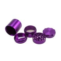 China Minimalist Metal Herb Grinder 50mm 5 Layer Tall Storage Space for sale