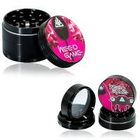 China Custom Color Aluminum Herb Grinder 50mm 4 Layer For Weed for sale