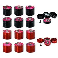 China Custom Color Aluminum Herb Grinder 50mm 4 Layer For Weed for sale
