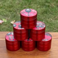 China Custom Color Aluminum Herb Grinder 50mm 4 Layer For Weed for sale