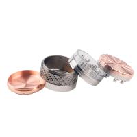China 63*70mm Small Herb Griner Smoking Cigarette Accessories With Magnetic Top for sale