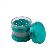 China Detachable Zinc Acrylic Herb Grinder Green Color Small Size for sale