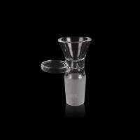 China 3mm Thick Smoking Glass Water Bong 18mm Male Bowl for Dry Herb for sale