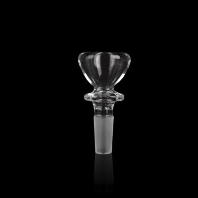 China 10mm 14mm Clear Glass Bong Bowl Male Herb Slide Borosilicate Glass for sale