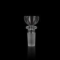 China 14mm Round Glass Bong Bowl Slide Male Joint Clear Transparent 14mm Male Joint for sale