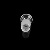 China 18.8mm Male Clear Glass Bong Bowl Piece Heat Safe OEM Custom for sale