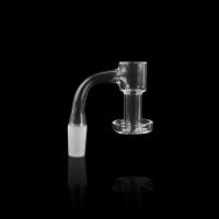China Clear Quartz Banger Nail 14mm Male 25mm OD Flat Top for Dab Rigs OEM ODM for sale