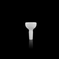 China White Jade Glass Bong Bowl 10mm Male Joint Thick Durable Custom Logo for sale