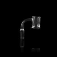 China 90 Degree Quartz Banger Nail 14mm Male Joint 25mm 30mm Bucket Fat Bottom for sale