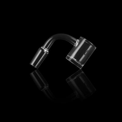 China 90 Degree Quartz Banger Nail 14mm Male Joint 25mm 30mm Bucket Fat Bottom for sale