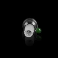 China 14mm Male Glass Bong Bowl Clear with Glass Bead Handle OEM Accepted for sale