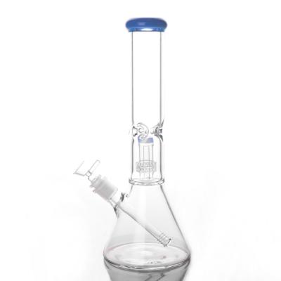 China 14 Inch Matrix Percolator Borosilicate Glass Water Pipe With 3 Ice Catcher for sale