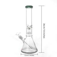 China 14 Inch Matrix Percolator Borosilicate Glass Water Pipe With 3 Ice Catcher for sale