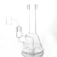 China 14mm Female Percolator Glass Water Pipe 8.5 Inch Bell Base Showerhead Dab Rig for sale
